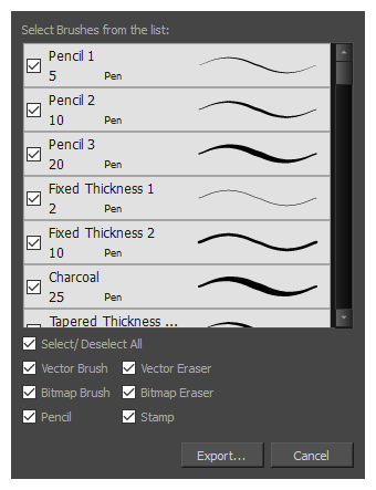 Harmony 21 Advanced Documentation Exporting Brush Presets