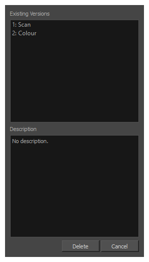 Harmony 22 Premium Documentation Versions Dialog Box