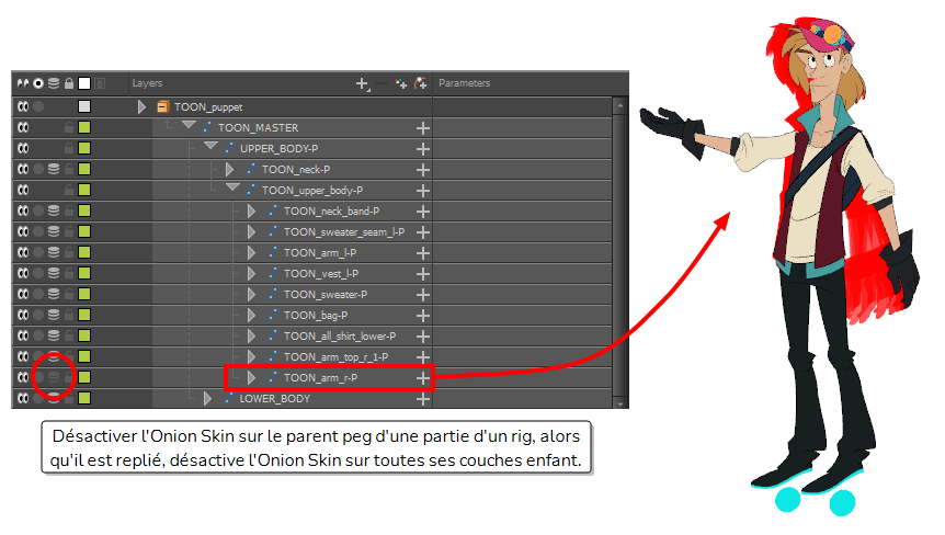 Harmony 21 Essentials Documentation: About Using Onion Skin in Cut-out ...
