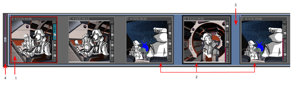 Storyboard Pro 22 Online Help: About the Storyboard Structure