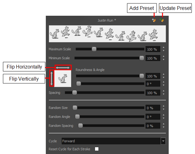 Stamp Tool Properties
