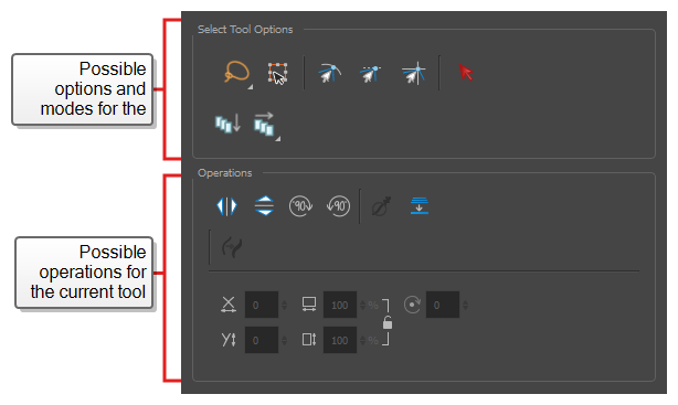 Harmony 20 Essentials Documentation: Tool Properties View