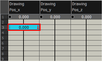 Harmony 21 Advanced Documentation: Creating Keyframes in the Xsheet View