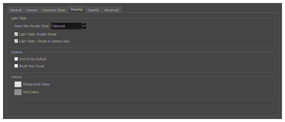 Harmony 21 Essentials Documentation: OpenGL Preferences