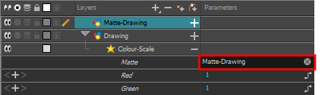 Harmony 21 Essentials Documentation: Adding a Matte Drawing to an Effect