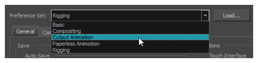 Harmony 21 Essentials Documentation: Switching Between Preference Sets