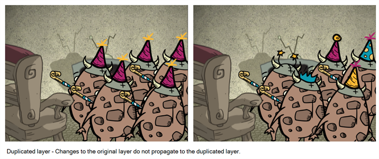 Harmony 21 Essentials Documentation: About Duplicate Layers