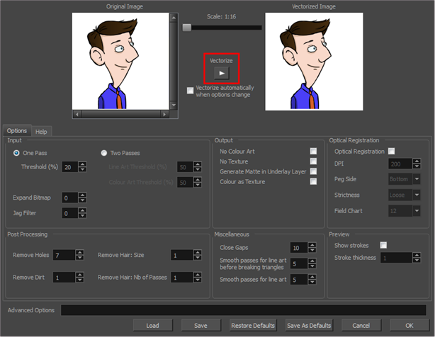 Harmony 21 Essentials Documentation: Creating Vectorization Styles