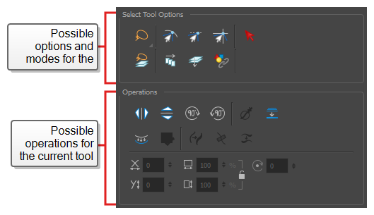 Harmony 21 Paint Documentation: Tool Properties View