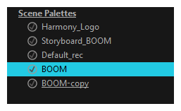 Harmony 21 Paint Documentation: Duplicating a Palette