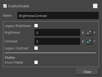 Harmony 21 Premium Documentation: Brightness Contrast Node