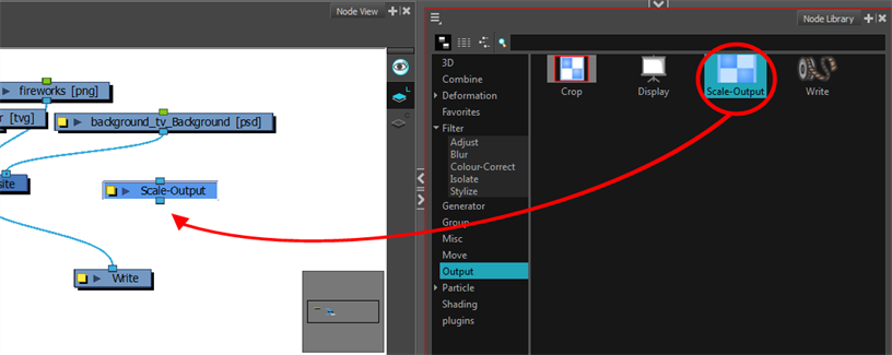 Harmony 21 Premium Documentation: Setting Up Scale-Output Nodes