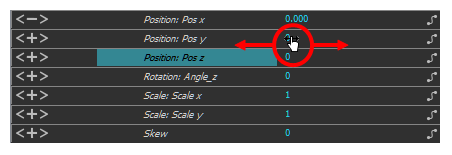 Harmony 21 Premium Documentation: Changing Keyframe Values