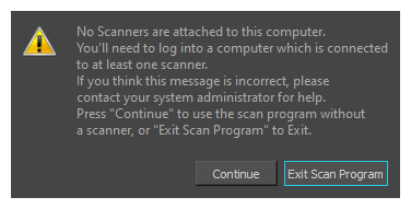 Harmony 21 Scan Documentation: Launching the Scan Application