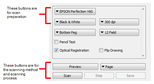 Harmony 21 Scan Documentation: About the Scan Application User Interface