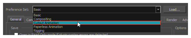 Harmony 22 Advanced Documentation: Switching Between Preference Sets