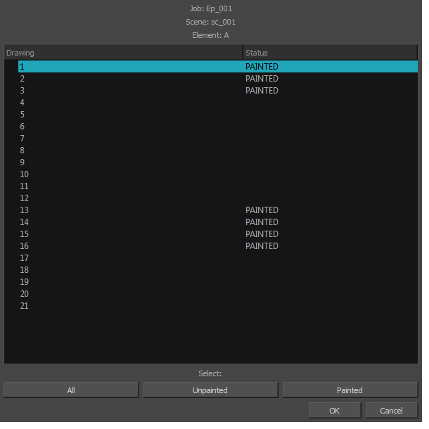 Harmony 22 Paint Documentation: Opening Drawings in Paint
