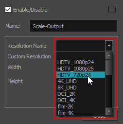 Harmony 22 Premium Documentation: Setting Up Scale-Output Nodes