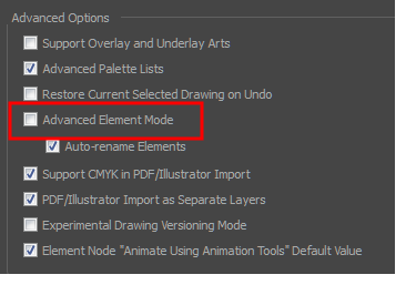 Harmony 22 Premium Documentation: Displaying Layer and Column Properties