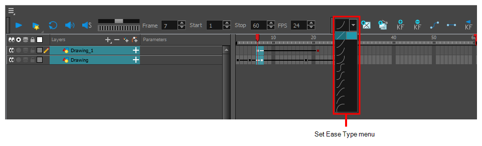 Harmony 22 Premium Documentation: Adjusting Velocity in the Timeline View