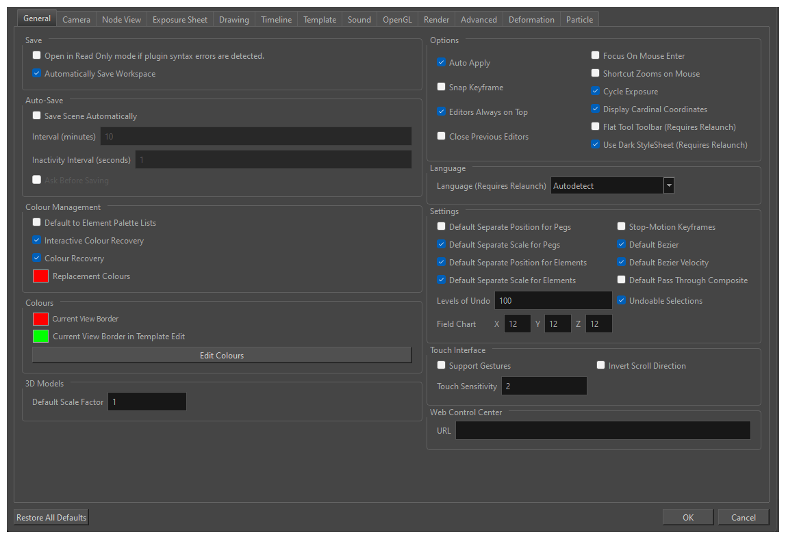 Harmony 24 Premium Documentation: About Harmony Preferences