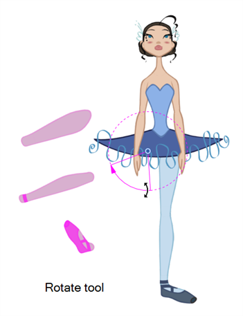 Harmony 25 Essentials Documentation: About Animating with the Transform Tool