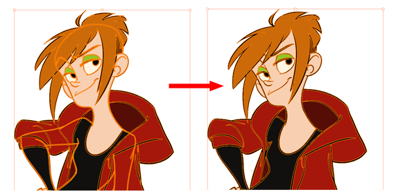 Harmony 25 Paint Documentation: Flattening Drawings