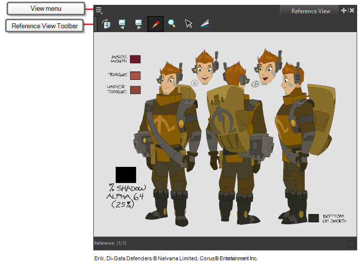 Harmony 25 Paint Documentation: Reference View