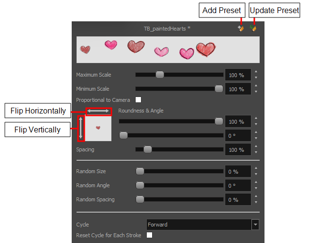 Harmony 25 Premium Documentation: Stamp Tool Properties