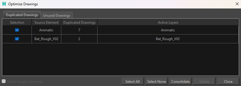 Harmony 25 Premium Documentation: Duplicate Drawings