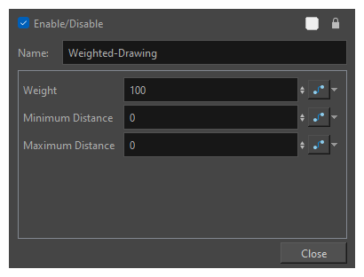 Harmony 25 Premium Documentation: Weighted-Drawing Node
