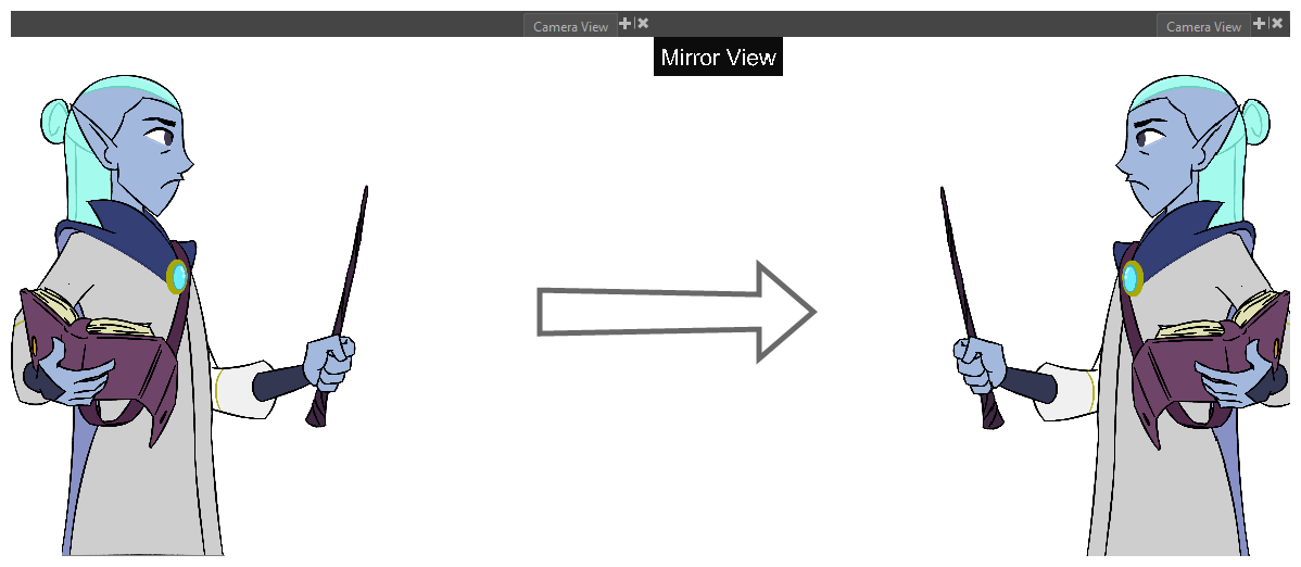 Storyboard Pro 22 Online Help About Mirror View