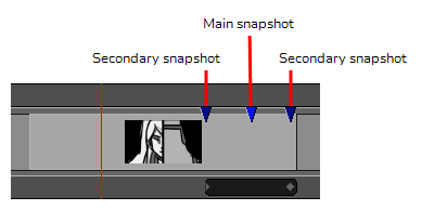 Storyboard Pro 22 Online Help: Setting the Main Snapshot in a Panel