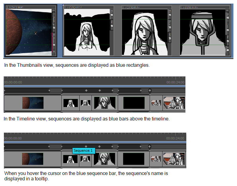 Storyboard Pro 22 Online Help: About Sequences