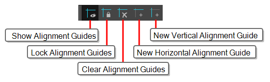 Storyboard Pro 25 Online Help: Alignment Guides Toolbar