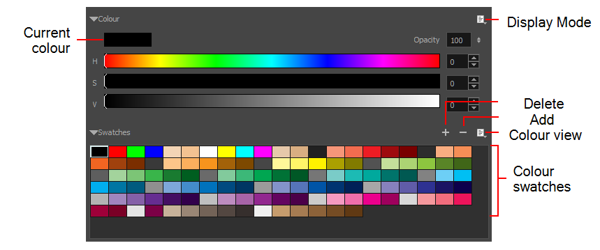 Storyboard Pro 25 Online Help: Colour View