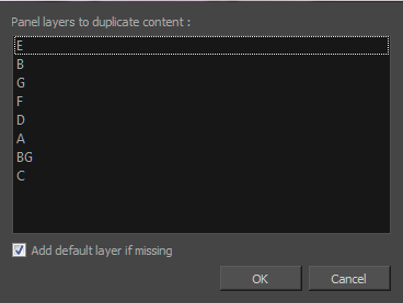 Storyboard Pro 25 Online Help: Smart Add Panel Dialog Box