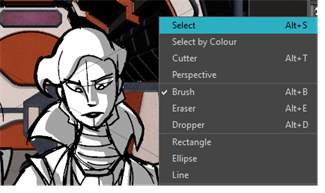 Storyboard Pro 25 Online Help: About Menus